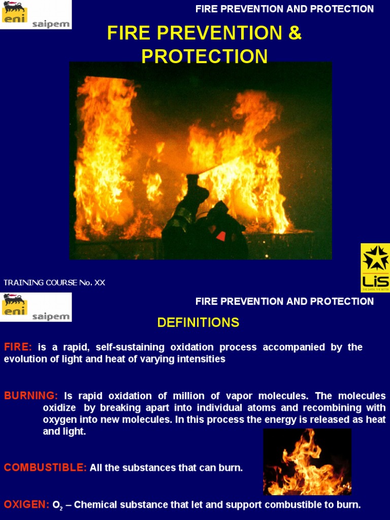 Fire Prevention & Protection: Training Course No. XX | PDF | Fires | Combustion