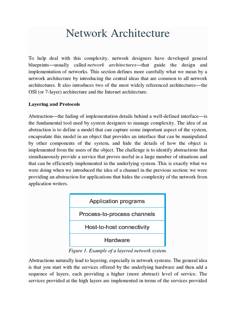Network Architecture | PDF | Internet Protocol Suite | Osi Model