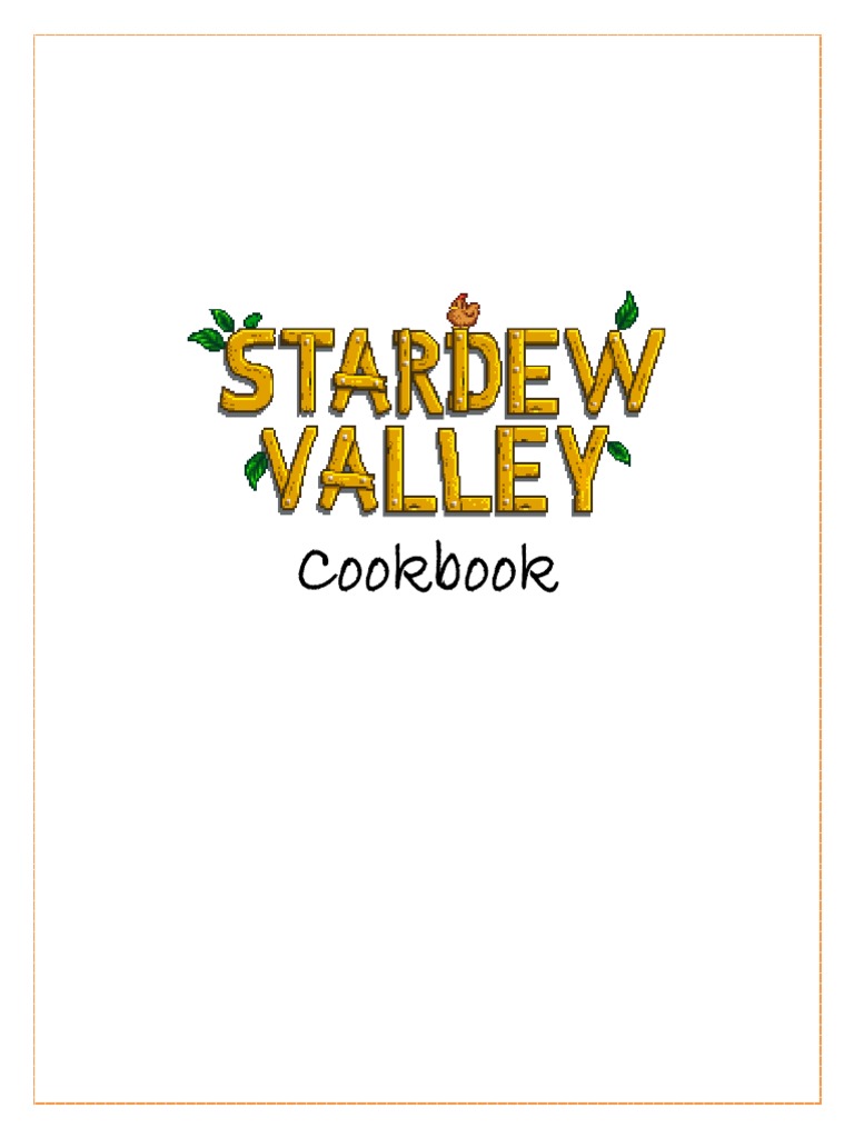 Stardew Cookbook | PDF | Coleslaw | Cakes