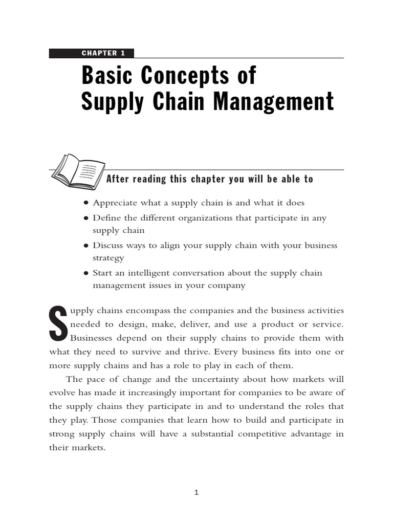 Basic Concepts of Supply Chain Management | PDF | Inventory | Supply Chain