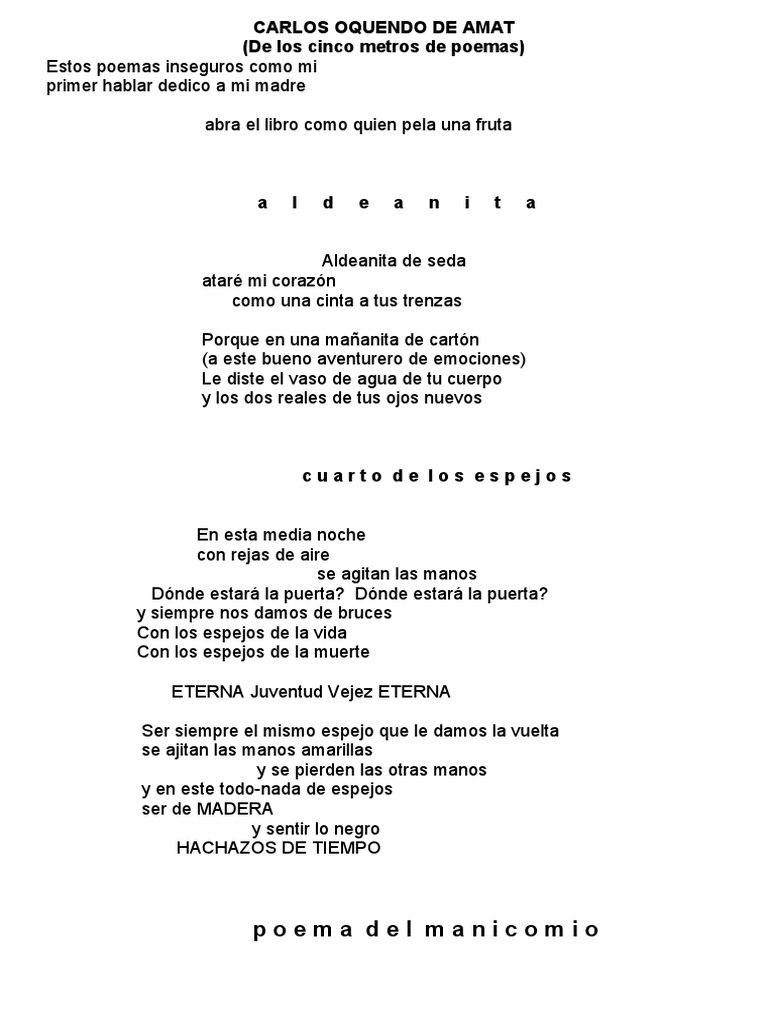 Carlos Oquendo de Amat | PDF