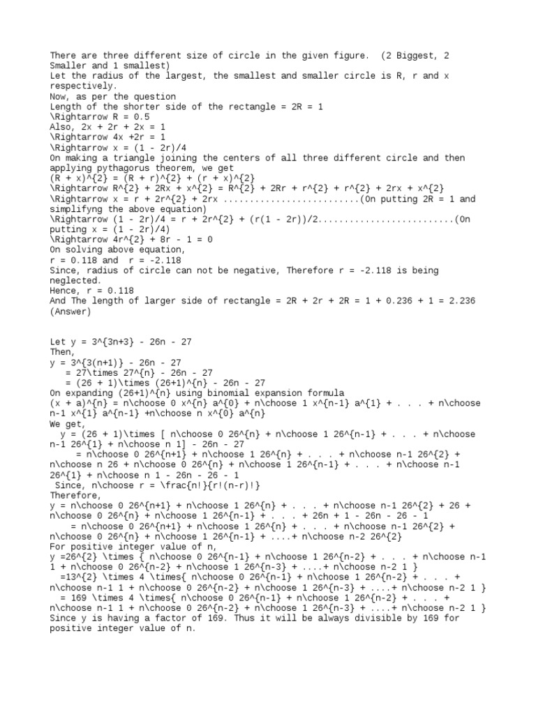 Photomath Algebra Solution | PDF | Circle | Equations