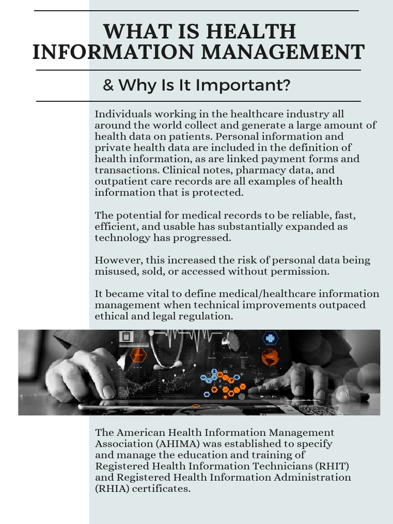 What Is Health Information Management & Why Is It Important? | Download ...
