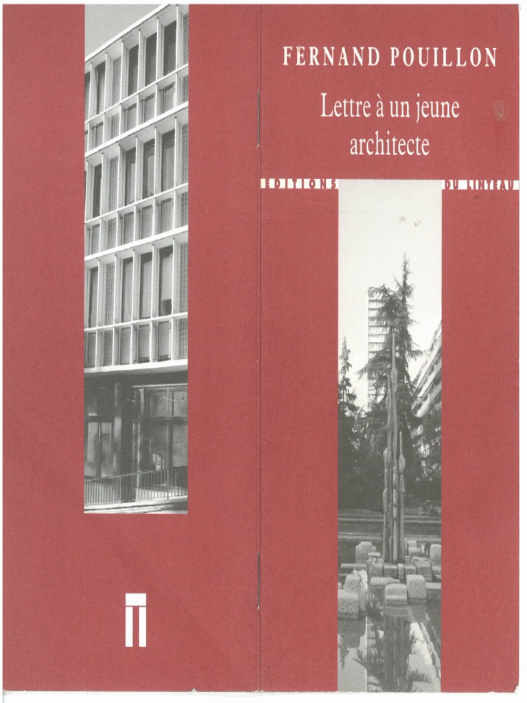 POUILLON Fernand, Lettre A Ç Un Jeune Architecte | PDF