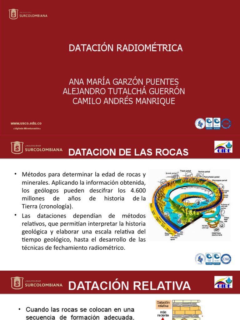 Datacion Radiometrica | PDF | Isótopo | Desintegración radioactiva