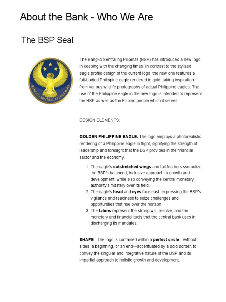 BSP Seal | PDF | Economies