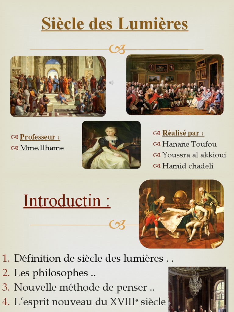 Siècle Des Lumières | PDF | Siècle des Lumières | Théories philosophiques