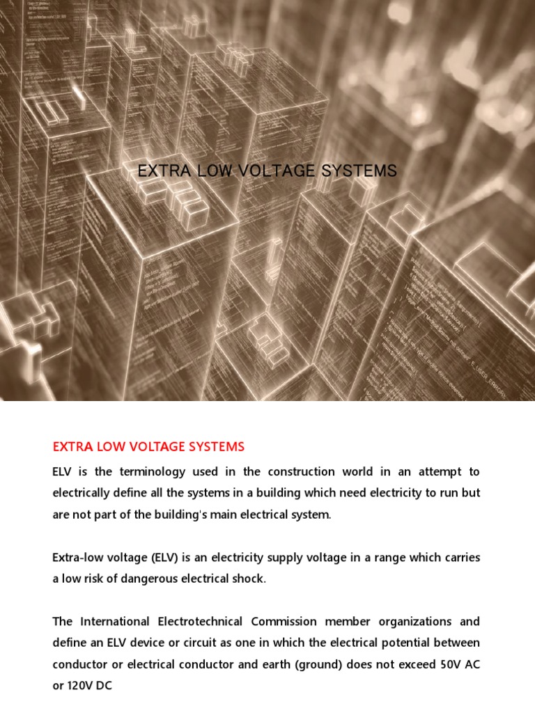 Overview of Extra Low Voltage Systems | PDF | Computer Network ...