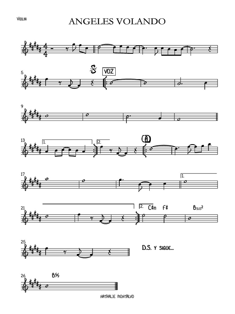ANGELES VOLANDO - Violin | PDF