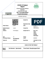RT PCR Test Report | PDF | Epidemiology | Health Care