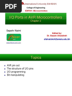 Ch07 AVR Programming in C | PDF | C (Programming Language) | Computer Architecture