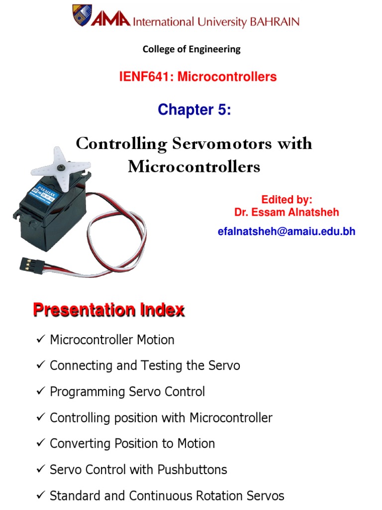 Controlling Servomotors With Microcontrollers | PDF | Electric Motor ...