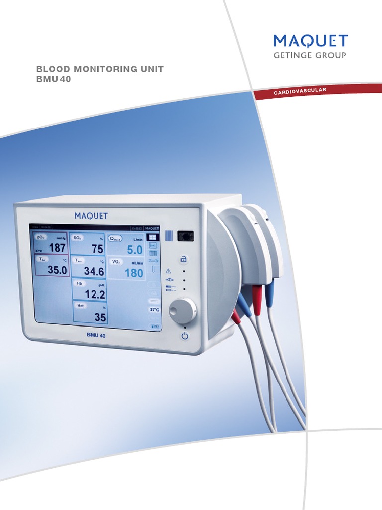 Blood Monitoring Unit BMU 40 | PDF | Printer (Computing) | Hemoglobin