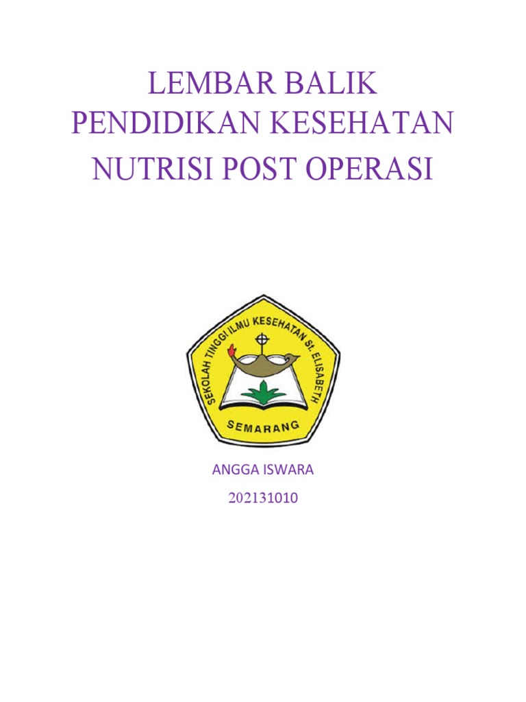 Nutrisi Pasca Operasi untuk Pemulihan | PDF | Memasak, Makanan ...