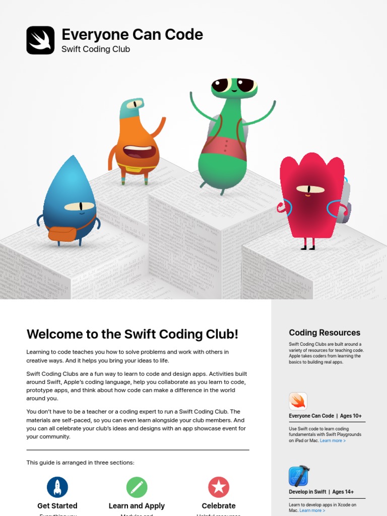 Swift Club Playgrounds 2 | PDF | Swift (Programming Language) | Computing