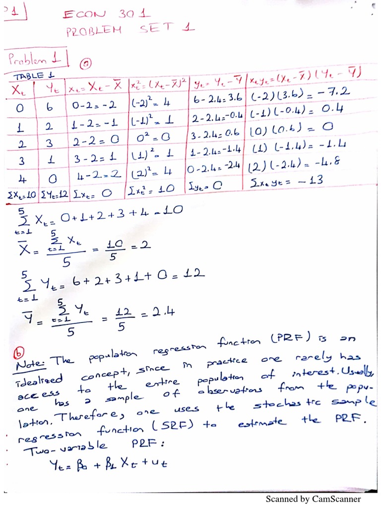 Problem Set 1-Solution | PDF