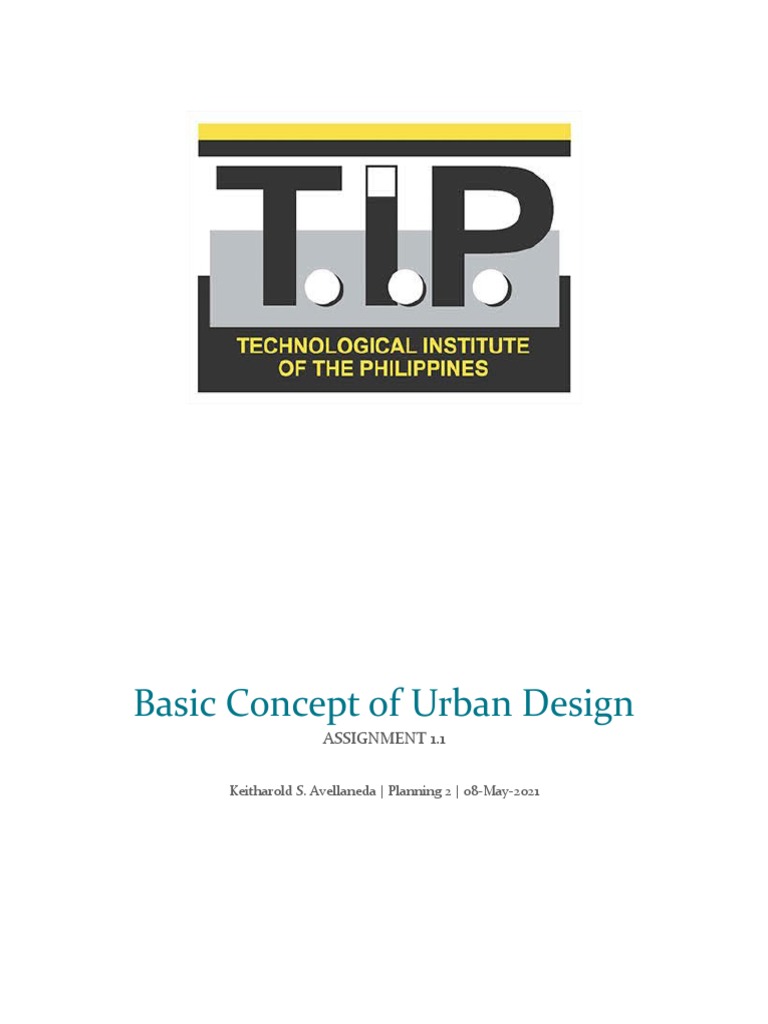 Basic Concept of Urban Design Architecture | PDF | Urban Design | Concept
