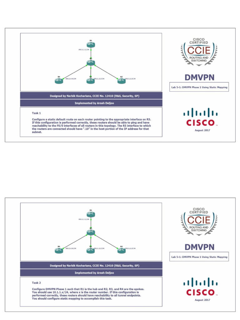Ccie Lab DMVPN (Arash Deljoo) | PDF