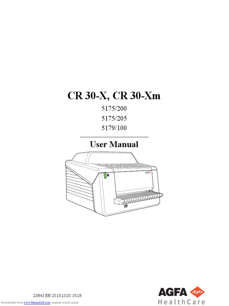 CR 30-X, CR 30-Xm: User Manual | PDF | Medical Device | International ...