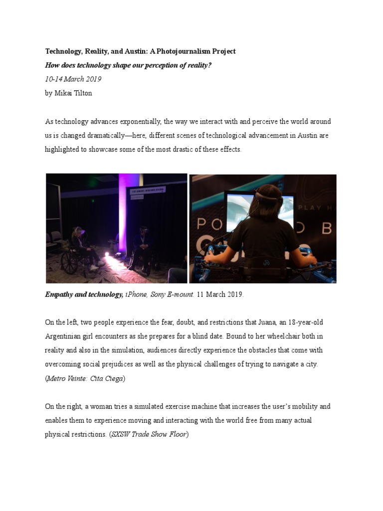 Mikai - Austin Photo Essay | PDF | Virtual Reality | Reality