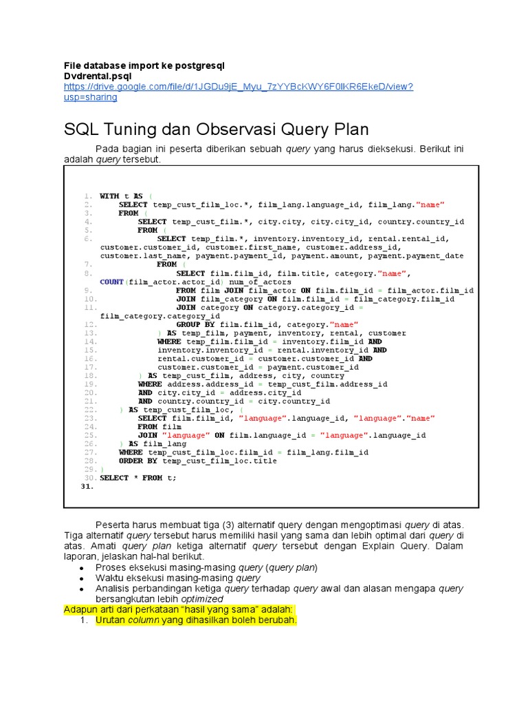 Optimize PostgreSQL Query Execution | PDF | Data | Computer Science