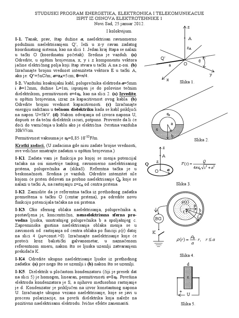 Ispit OE1 25 Januar 2012 Resenja | PDF
