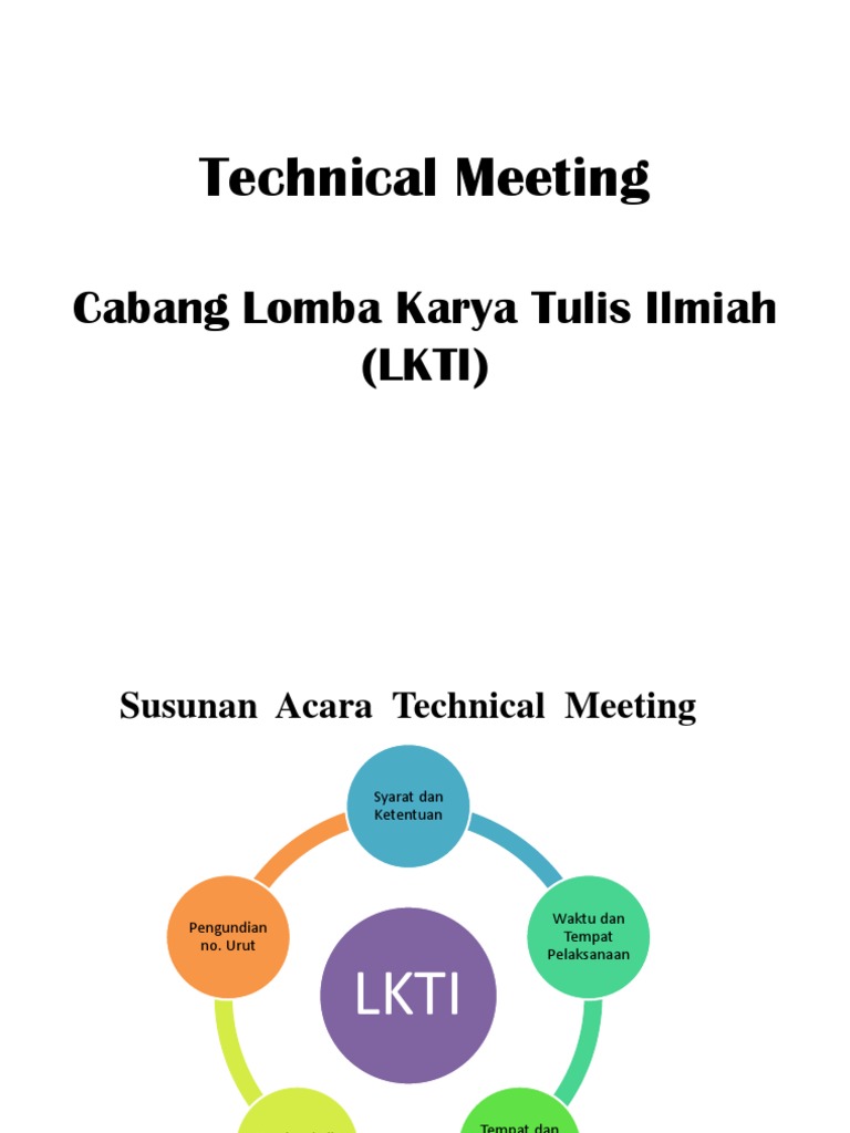 Technical Meeting LKTI | PDF