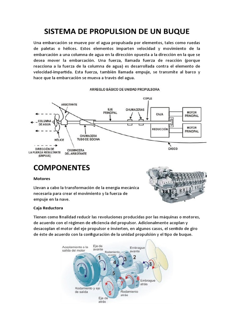 Sistema de Propulsion de Un Buque | PDF | Propulsión de naves espaciales | Hélice