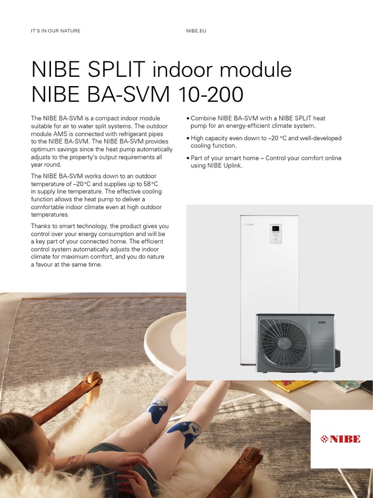 NIBE SPLIT Indoor Module NIBE BA-SVM 10-200: It'S in Our Nature Nibe ...