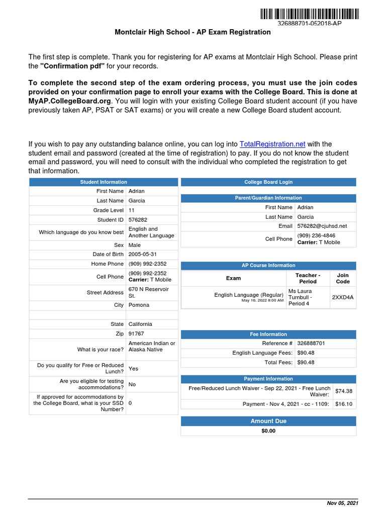 Student Information College Board Login: Carrier: T Mobile | PDF