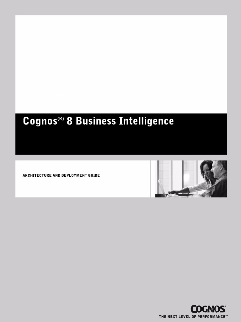 Cognos 8 Architecture and Deployment Guide | PDF | Web Application | Databases