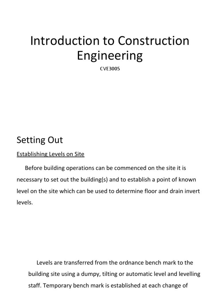 Building Setting Out | PDF