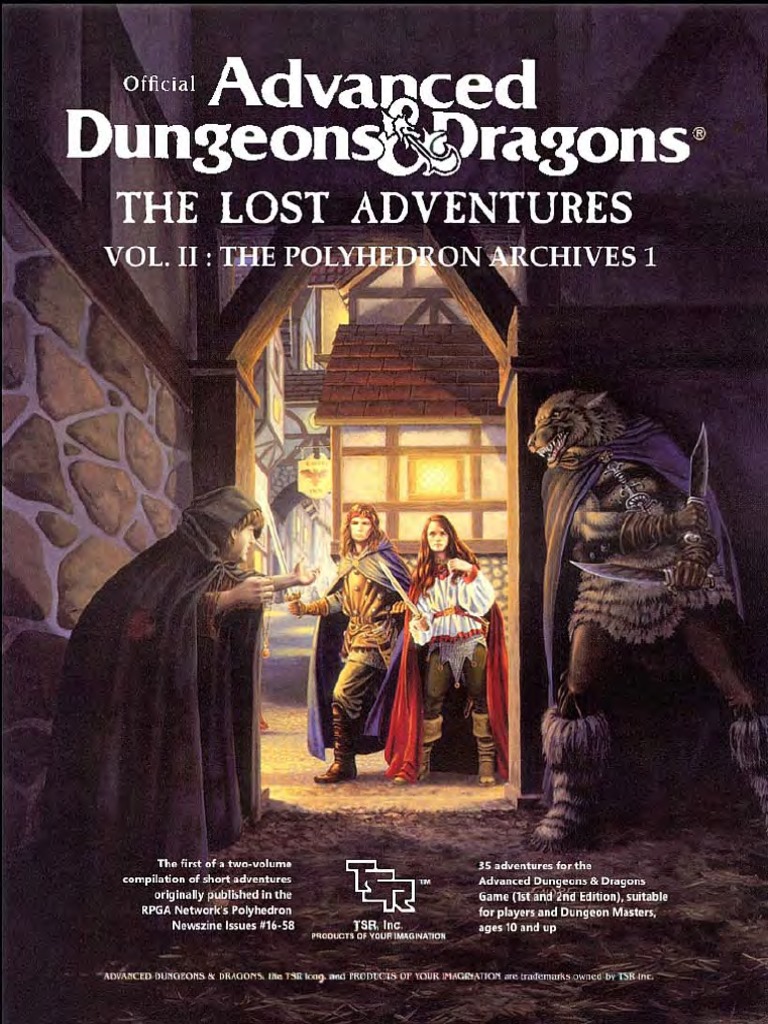TSR 202X - The Lost Adventures - Volume II | PDF | Tabletop Games | Gaming
