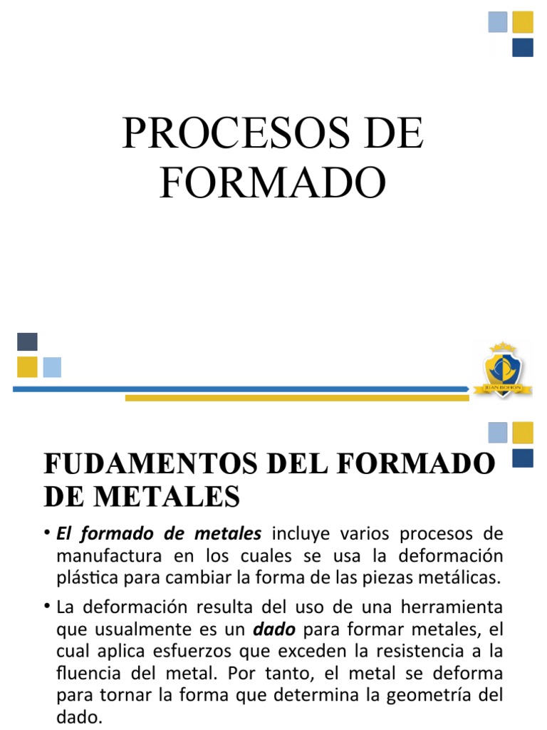 Procesos de Formado | PDF | Forjar | Extrusión