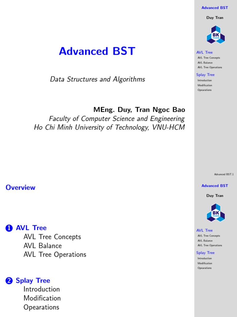 Chap6 AdvancedBST | PDF | Computer Science | Algorithms And Data Structures