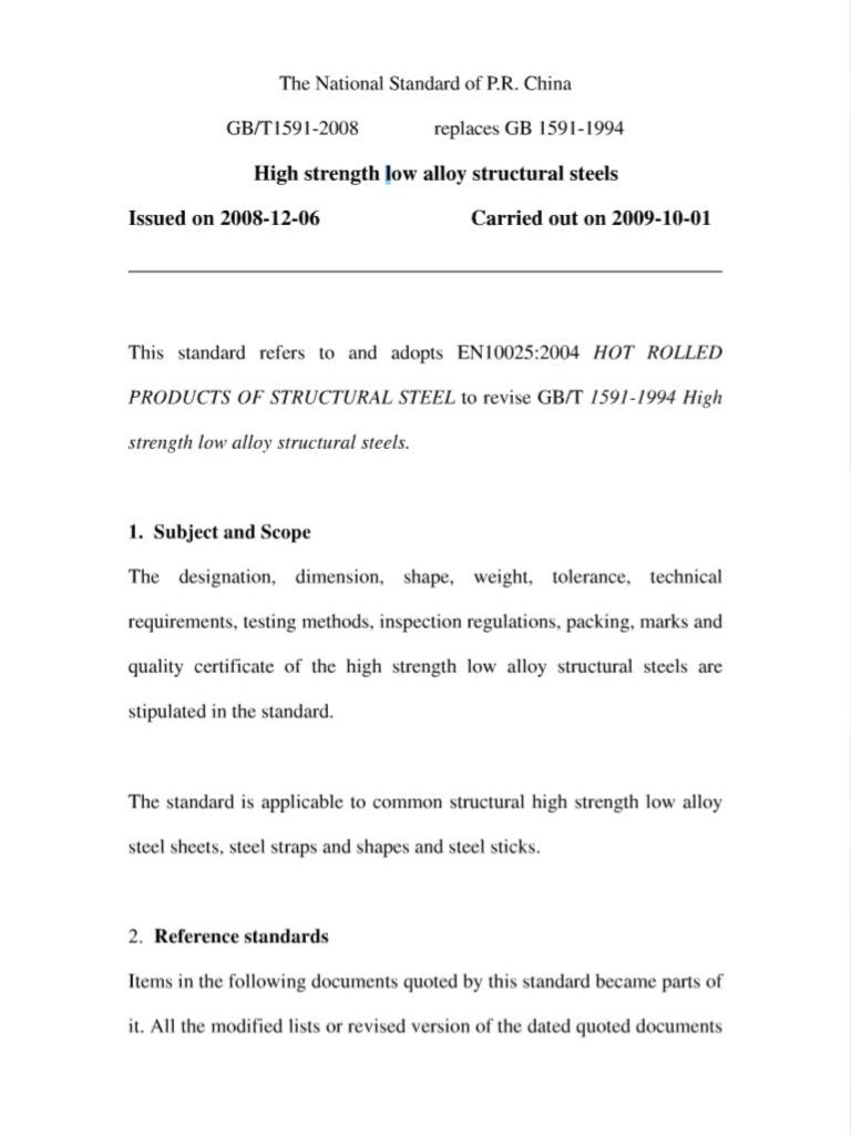 GB-T 1591-2008 | PDF