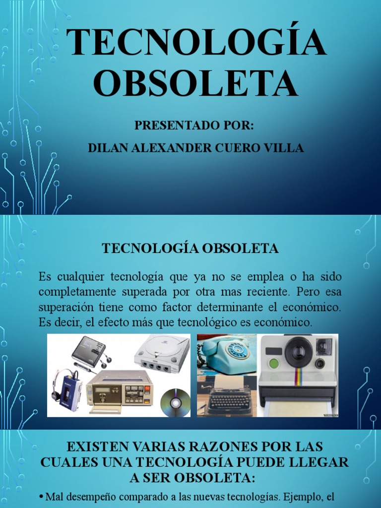 Tecnología Obsoleta | PDF | Tecnología