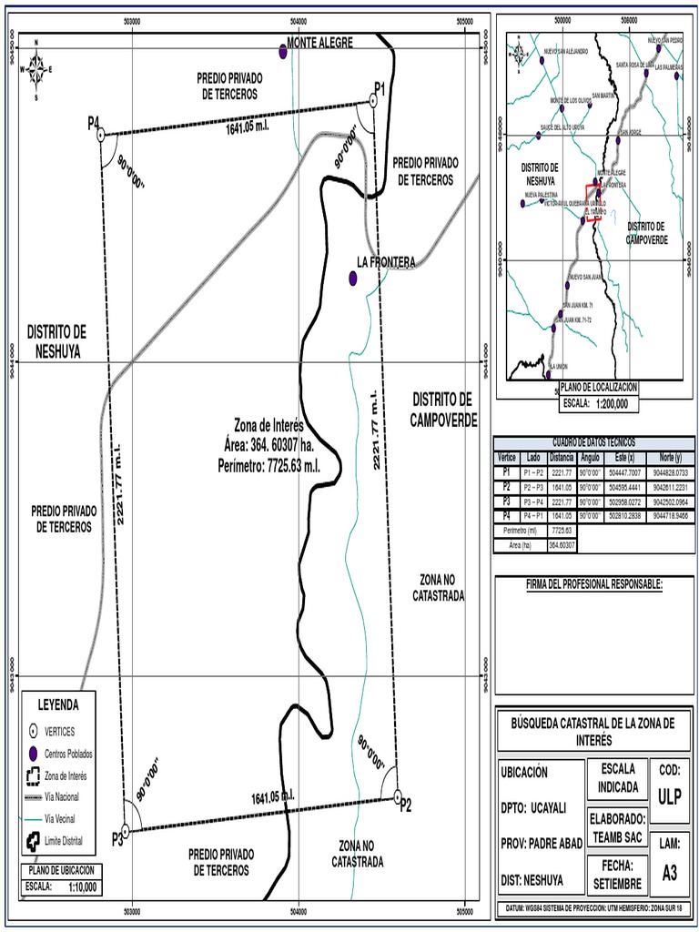 Plano Ulp Zona de Interes | PDF
