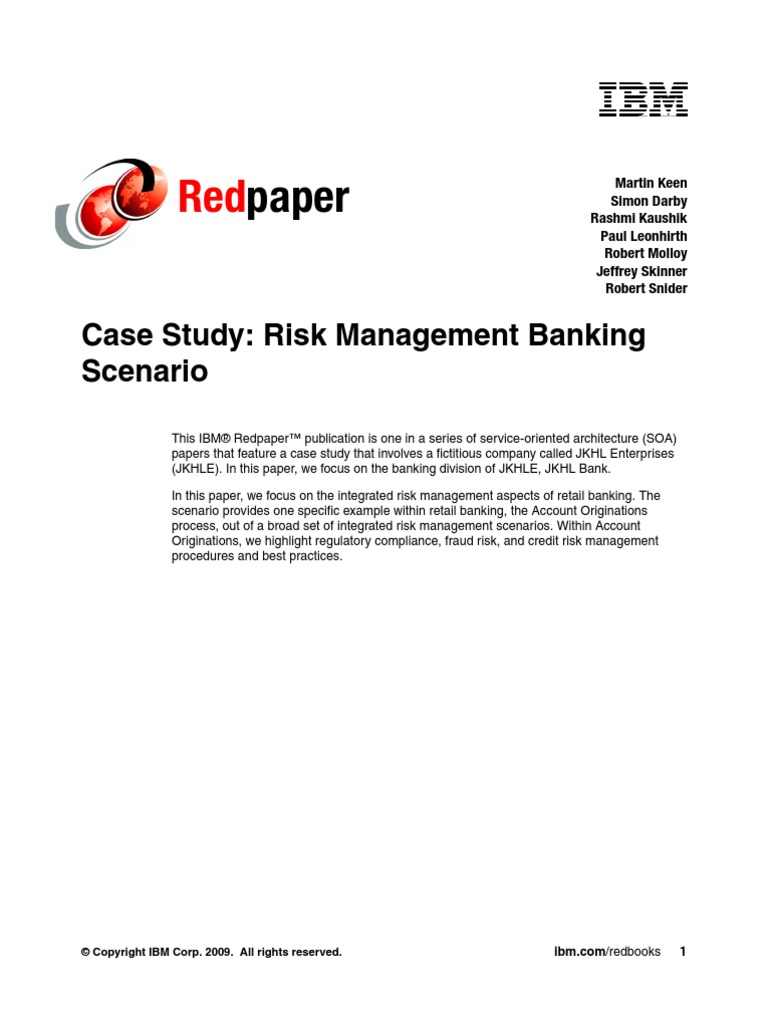Bank Risk Management Case Study | PDF | Risk Management | Banks