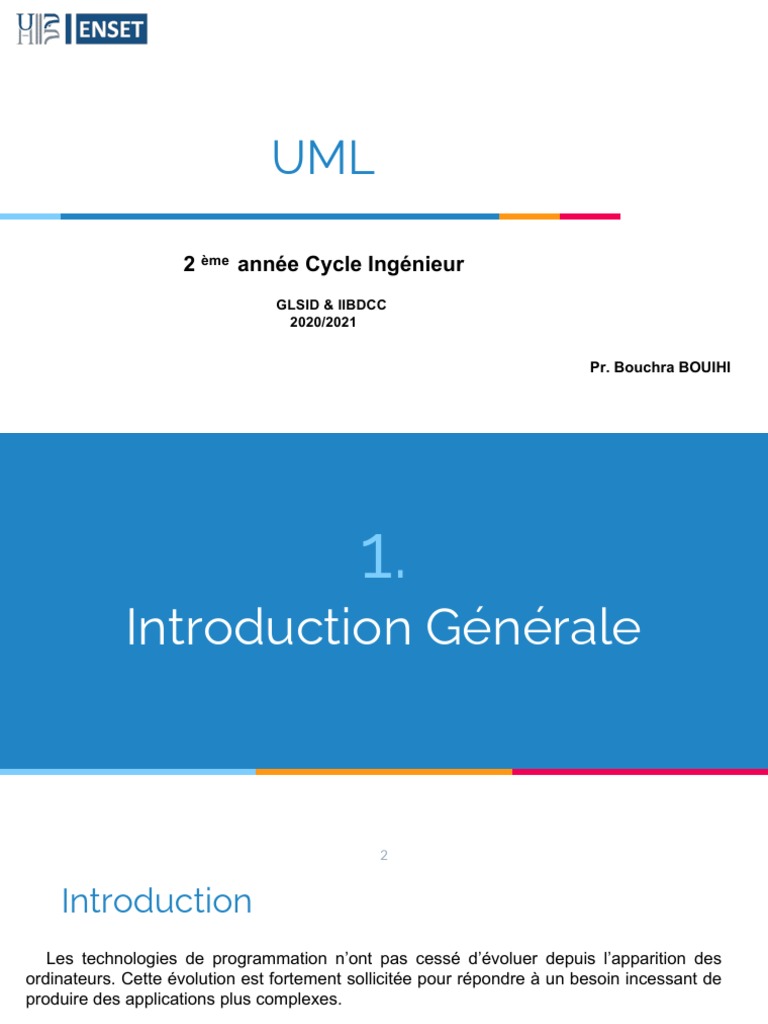 Introduction au Langage UML | PDF | Langage de Modélisation Unifié ...