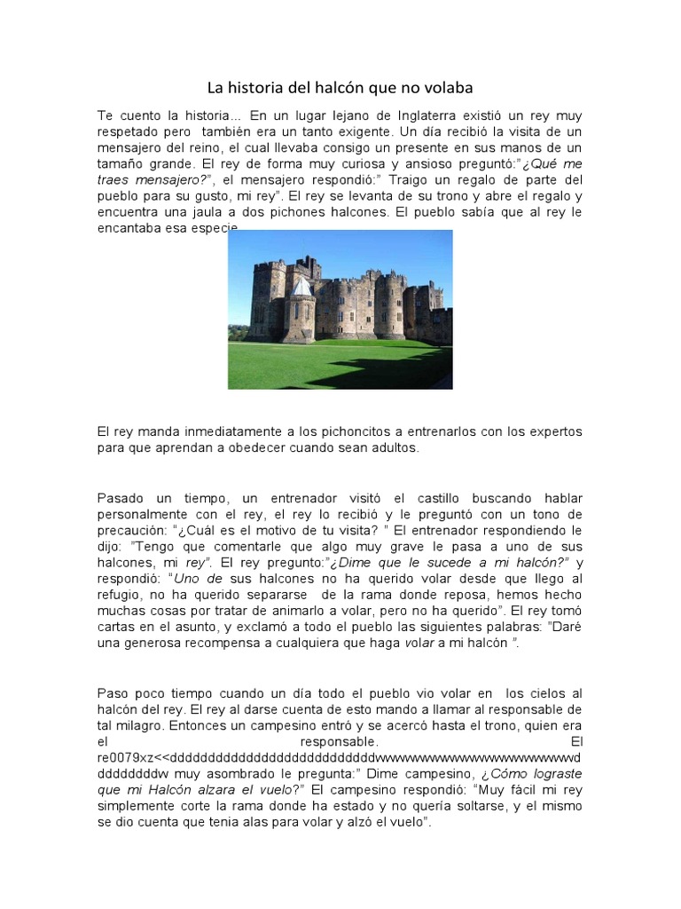 La Historia Del Halcón Que No Podia Volar | PDF