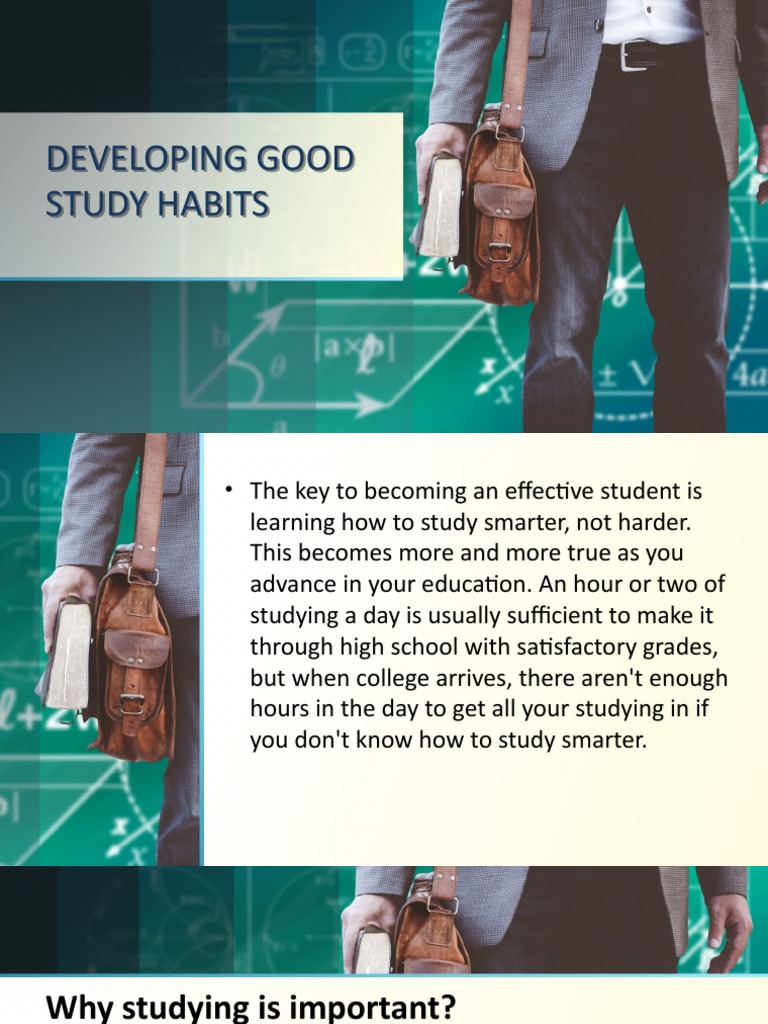 Developing Good Study Habits | PDF | Professional Skills | Procrastination