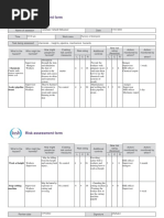Risk Assessment Project Iosh - Ms | PDF | Welding | Construction