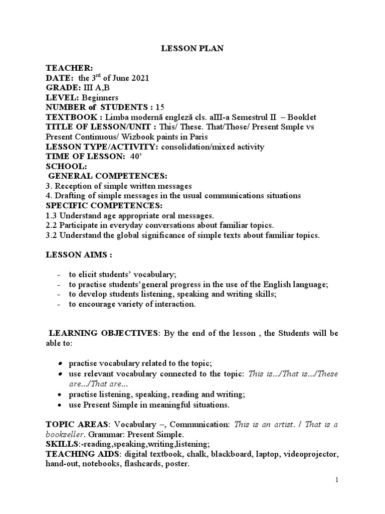 Lesson Cls 3-A Aracip | PDF | Vocabulary | English As A Second Or ...