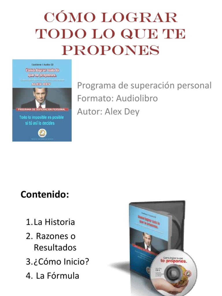 Cómo Lograr Todo Lo Que Te Propones | PDF
