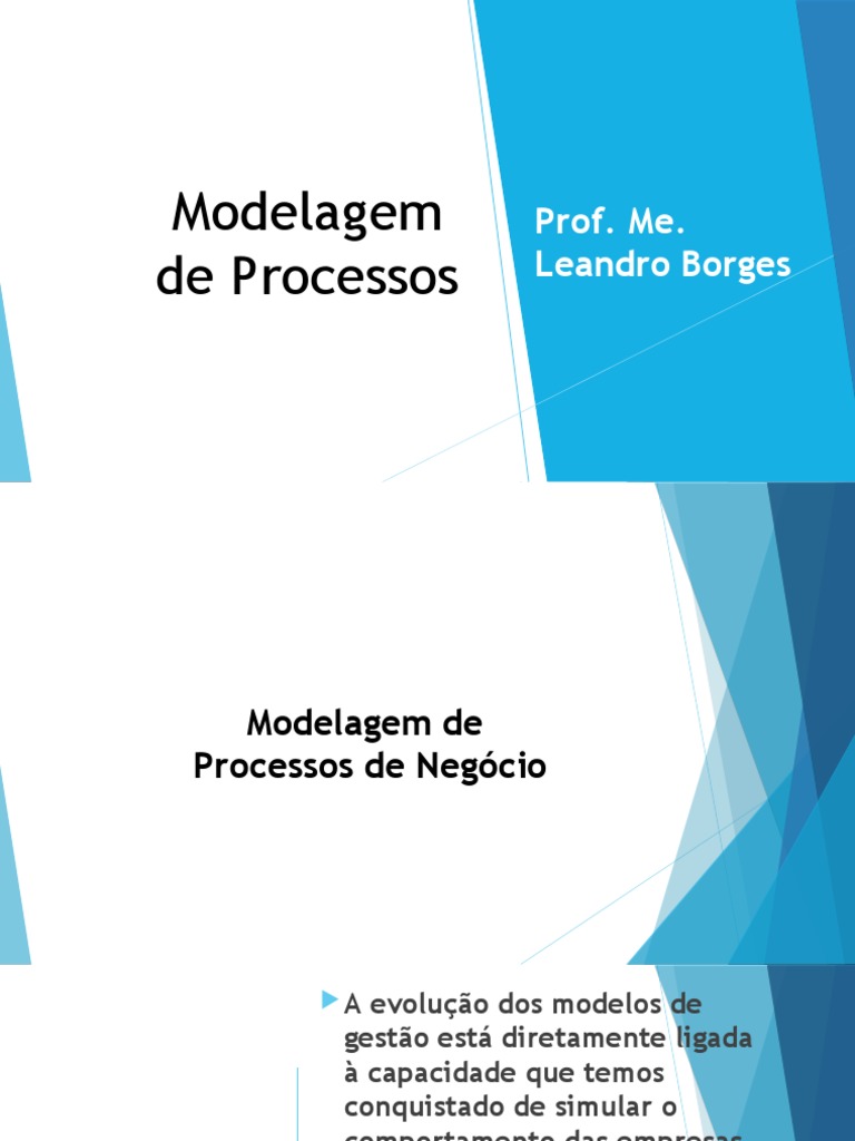 Aula 03 - Modelagem de Processos de Negócio | PDF | Business | Ciência ...