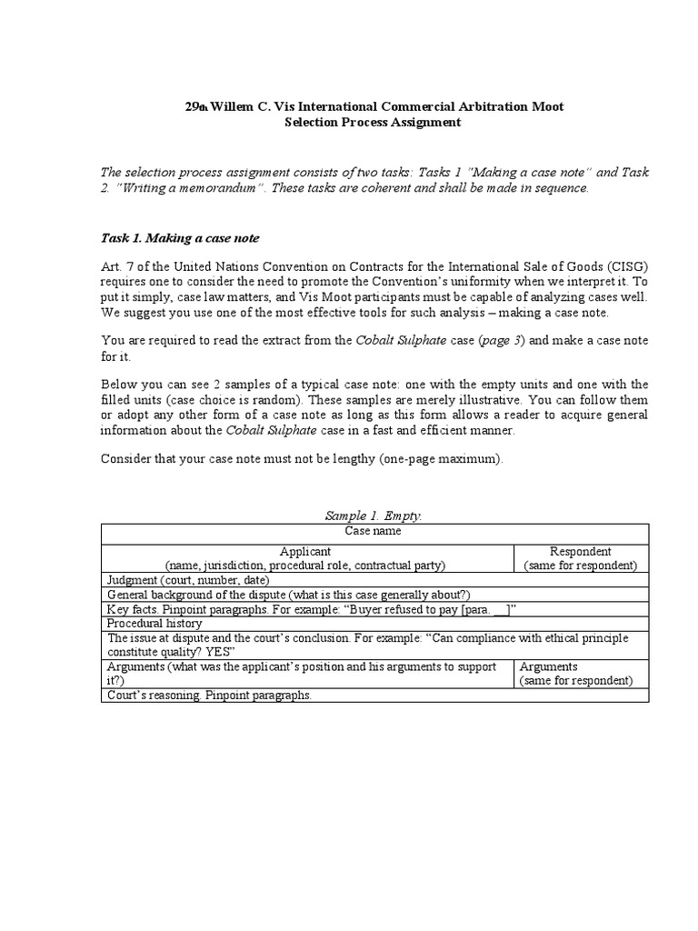Selection Process Assignment | PDF | Breach Of Contract | Arbitration