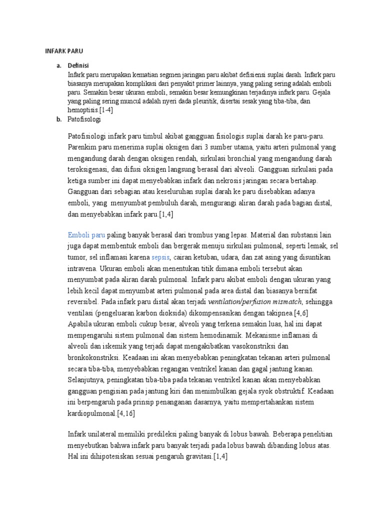 Infark Paru 1 | PDF