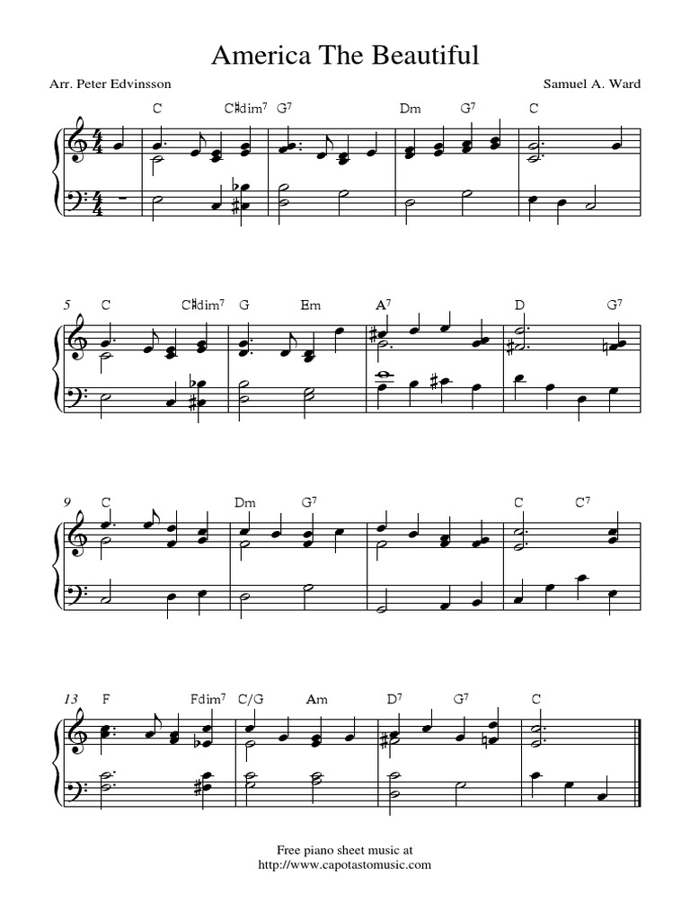 Free Easy Piano Sheet Music | PDF | Classical Compositions | Performing ...