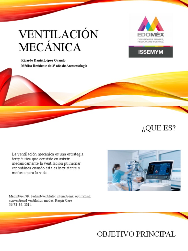 Ventilación mecánica | PDF | Medicina CLINICA | Fisiología